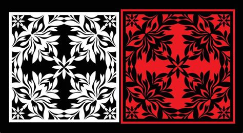 Laser Cut Leaf Pattern Vector Art Icons And Graphics For Free Download