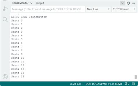Esp32 Uart Communication Série Envoi Et Réception De Données
