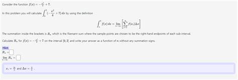 solved consider the function f x −4x2 7 in this problem