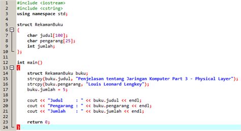 Blog Berbagi Pengetahuan Pemrograman Contoh Program Struct
