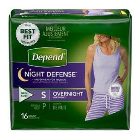 Kimberly Clark Depend Night Defense Incontinence Overnight Underwear