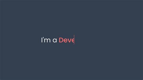 Text Typing Animation Pure Css