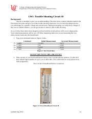 Electronics Lab Circuit Troubleshooting Experience Course Hero