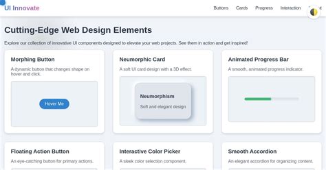 Ui Innovate Cutting Edge Web Design Elements