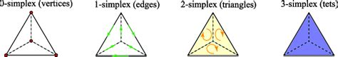 A 1 Simplex Is A Line Segment The Convex Hull Of Two Points A Download Scientific Diagram