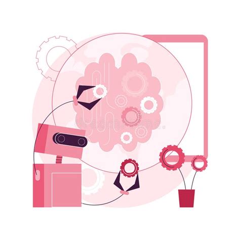 Technological Singularity Abstract Concept Vector Illustration Stock