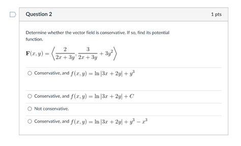 Solved Determine Whether The Vector Field Is Conservative