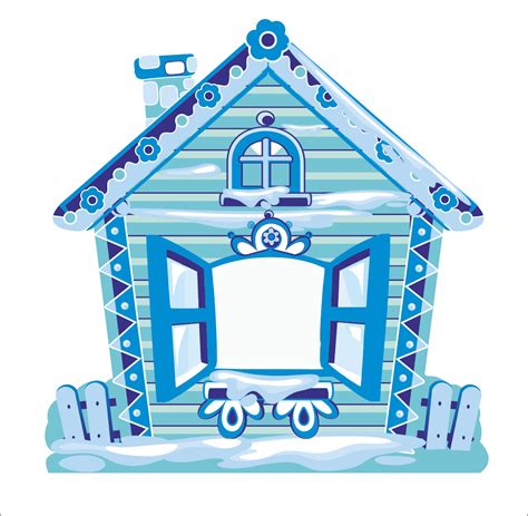 Рисунок ледяная избушка 73 фото