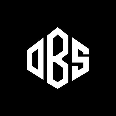 Diseño De Logotipo De Letra Obs Con Forma De Polígono Diseño De