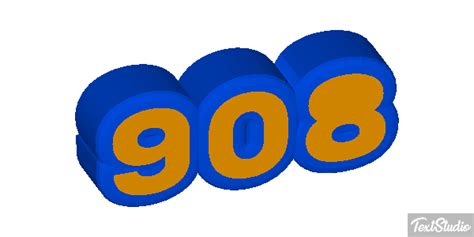 908 Number Animated  Logo Designs