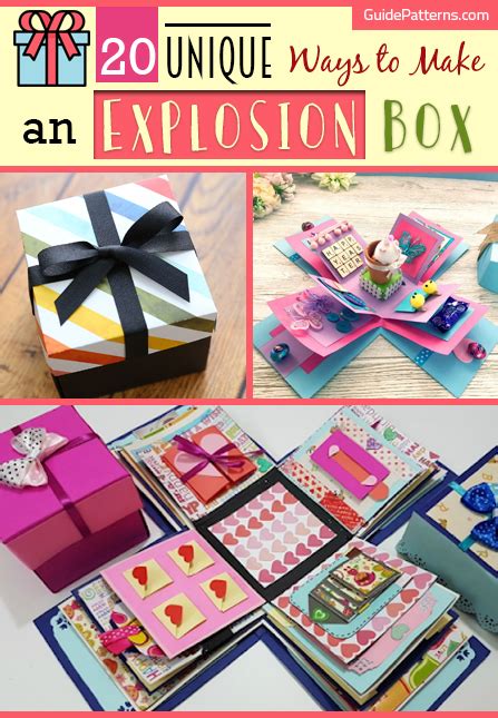 20 Unique Ways To Make An Explosion Box Guide Patterns Exploding