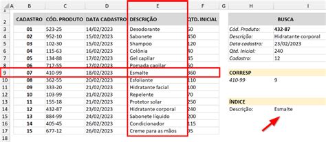 Como usar as funções ÍNDICE e CORRESP no Excel