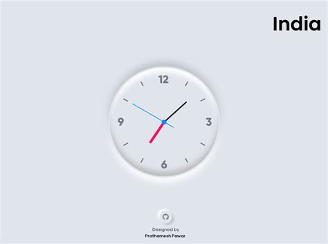 Github Redop1189clock 🕑 Neomorphism Clock Design In Html And Css