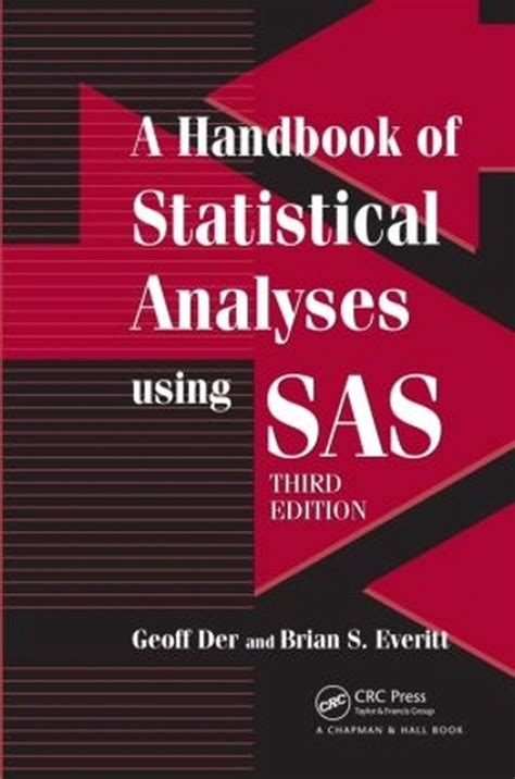 a handbook of statistical analyses using sas by geoff der paperback
