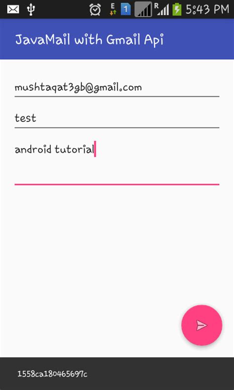 Java Mail Api Using Gmail Oauth Api In Android Android Mad
