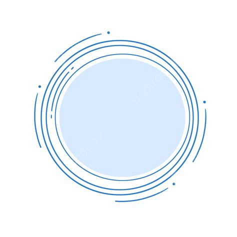 Geometric Round White Transparent Round Geometric Border Frame Geometric Border Technology