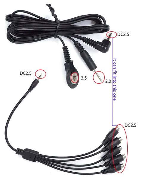 Electro Cable To Connect Penis Electric Stimulate Nipple Clamps Anal Plug Electro Shock Wire E
