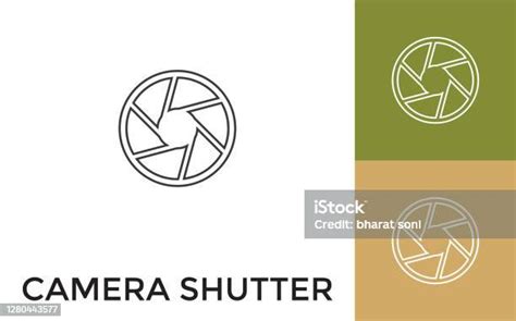 제목으로 편집 가능한 카메라 셔터 씬 라인 아이콘 모바일 응용 프로그램 웹 사이트 소프트웨어 및 인쇄 미디어에 유용합니다 겉창에 대한 스톡 벡터 아트 및 기타 이미지