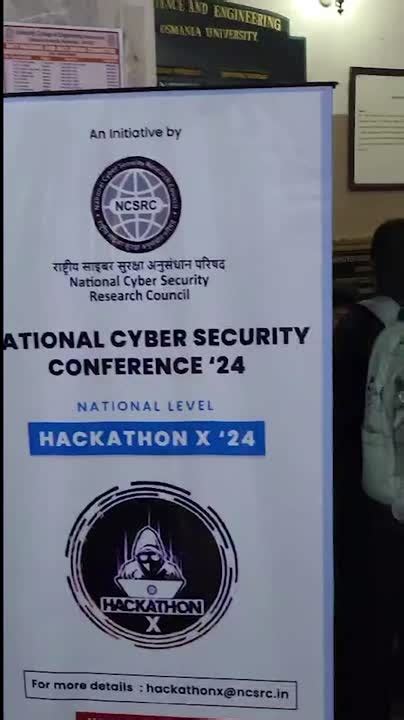 Hackathonx Cybersecurity Innovation Teamwork Osmaniauniversity Aicte National Cyber