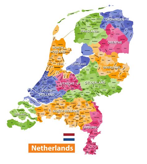 Netherlands Map Of Regions And Provinces