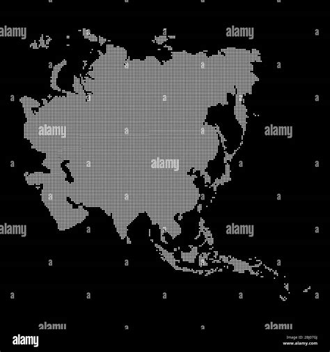 Asia Map Black And White Stock Photos Images Alamy