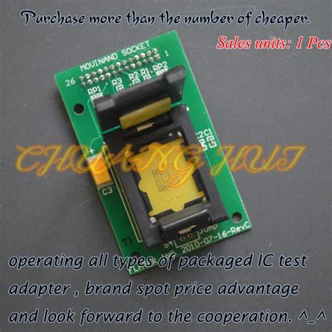 Hot Product Demoboard Best EMMC 169 153 Test Socket Size 14X18mm Pitch 0 5mmFree Shipping