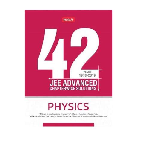 MTG 42 Years JEE Advanced Chapter Wise Solutions Physics English Medium