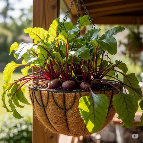 Fresh Red Beets From Small Space Basket Gardens Home Garden Tips