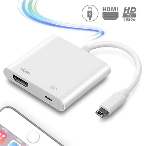 Lightning Digital AV Adapter Pin Charging Port Lightning To HDMI Port For IP In Mobile Phone