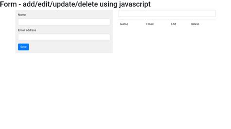 Addedit Delete Javascript
