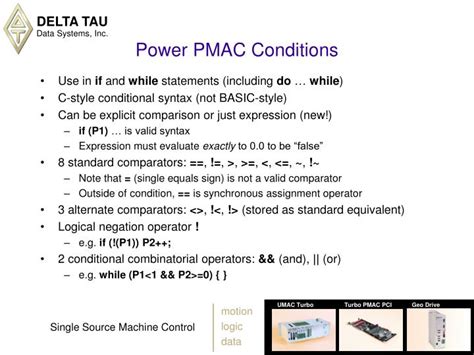 PPT Power PMAC Script Program Flow November 2013 PowerPoint Presentation ID 4793680