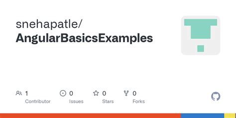 GitHub Snehapatle AngularBasicsExamples