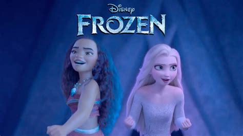 Moana And Elsa Find The Entrance To The Unknown Forest Spirit Frozen