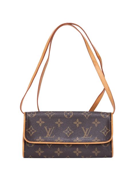 Louis Vuitton Pre Owned Twin Monogram Bag Brown Farfetch Uk