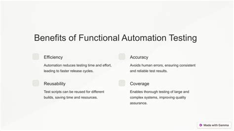 What Is Automation Functional Testing And Its Importance Pptx