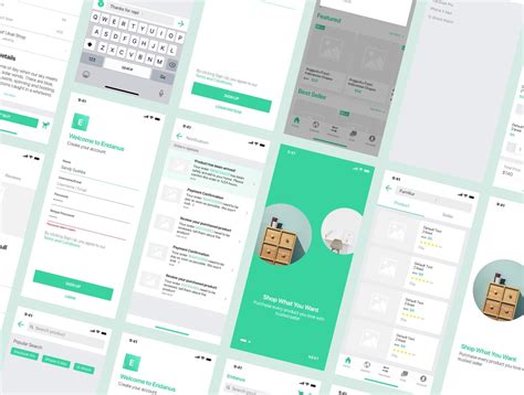 清新简单的电商 App Ui Kit Fig Sketch Xd 云瑞设计