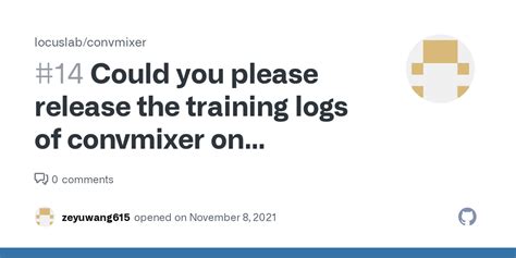 Could You Please Release The Training Logs Of Convmixer On Imagenet And Cifar · Issue 14