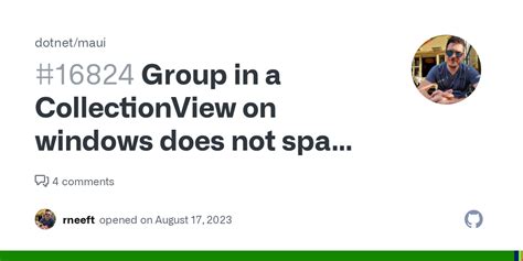 Group In A Collectionview On Windows Does Not Span Horizontally · Issue 16824 · Dotnetmaui