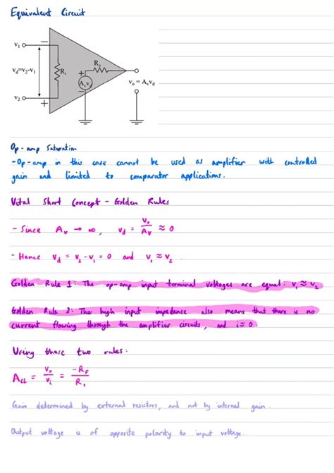 Op Amp Circuits Fundamentals Of Electronics Eng2009 Stuvia Uk