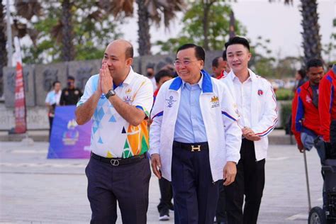 លោក ហ៊ុន ម៉ានី ៖ ថ្ងៃនេះជា ដំណើរ១០០ថ្ងៃ ឆ្ពោះទៅកាន់កម្ពុជាឆ្នាំ២០២៣ ដែលកម្ពុជាគឺជាម្ចាស់ផ្ទះកីឡា