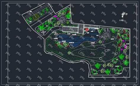 主题公园园林景观施工图 Cad建筑图纸免费下载 易图网