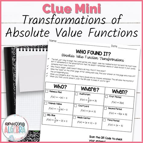 Simplifying Radicals With Variables Clue Mystery Activity Made By Teachers