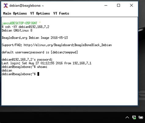 BeagleBone Show XWindow Graphic Apps On Windows Desktop Element14