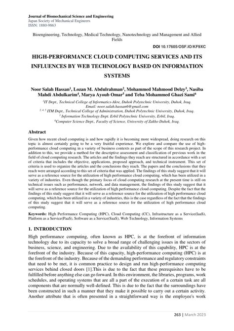 Pdf High Performance Cloud Computing Services And Its Influences By Web Technology Based On