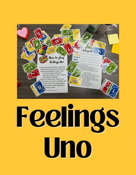 Feelings Uno By The Unfiltered Social Worker Tpt
