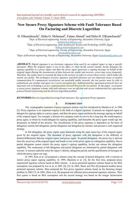 New Secure Proxy Signature Scheme With Fault Tolerance Based On