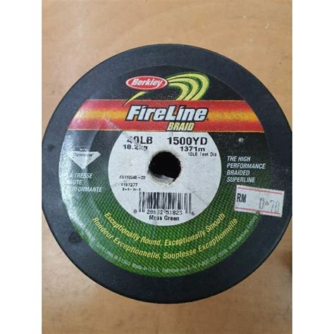 Berkley Fireline Braid 40lb Made In Usa Selling Metermeter Shopee