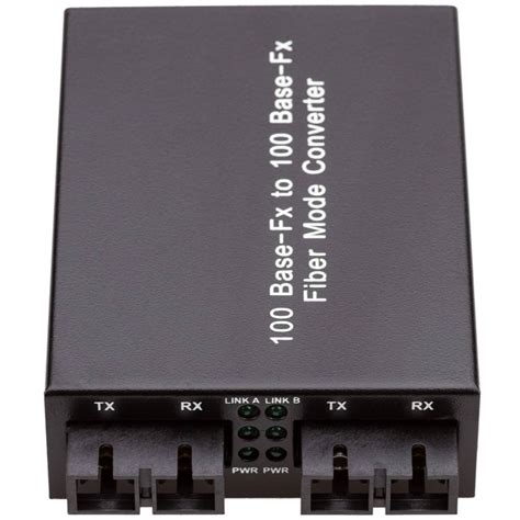 Multimode To Single Mode Fiber Converter Sc 100 Mbps From Mm To Sm Cablematic