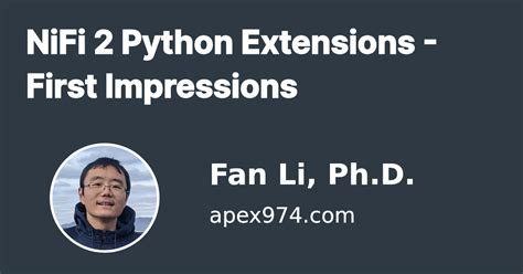 Nifi 2 Python Extensions First Impressions