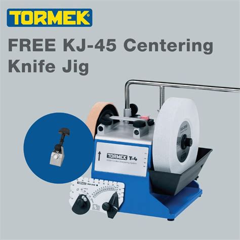 Tormek T 4 Original And Kj 45 Centering Knife Jig Bundle T 4o Kj 45 Acme Tools